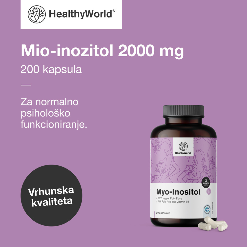 Mio-inozitol 2000 mg, 200 kapsula - FutuNatura.hr